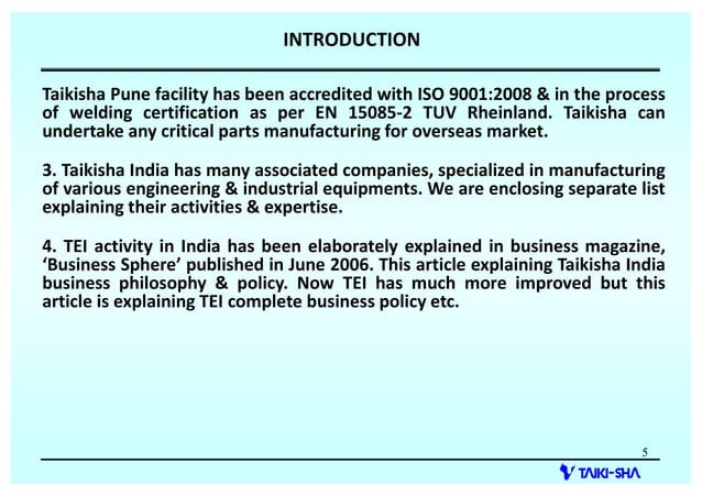 Taikisha Engineering India Limited, Gurgaon, Painting Plants And Equipment | PDF | Manufacturing ...