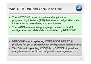 Tail-f Webinar OpenFlow Switch Management Using NETCONF and YANG | PDF