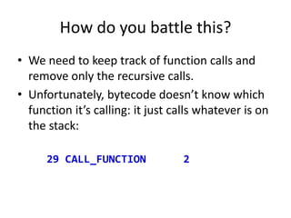 TCO in Python via bytecode manipulation. | PPT