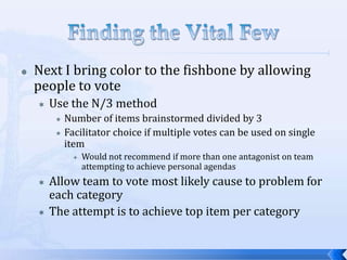 Tailed Fishbone for Premortem | PPTX