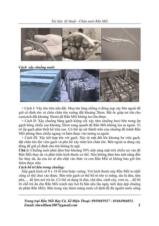 Chan nuoi ran moi | PDF