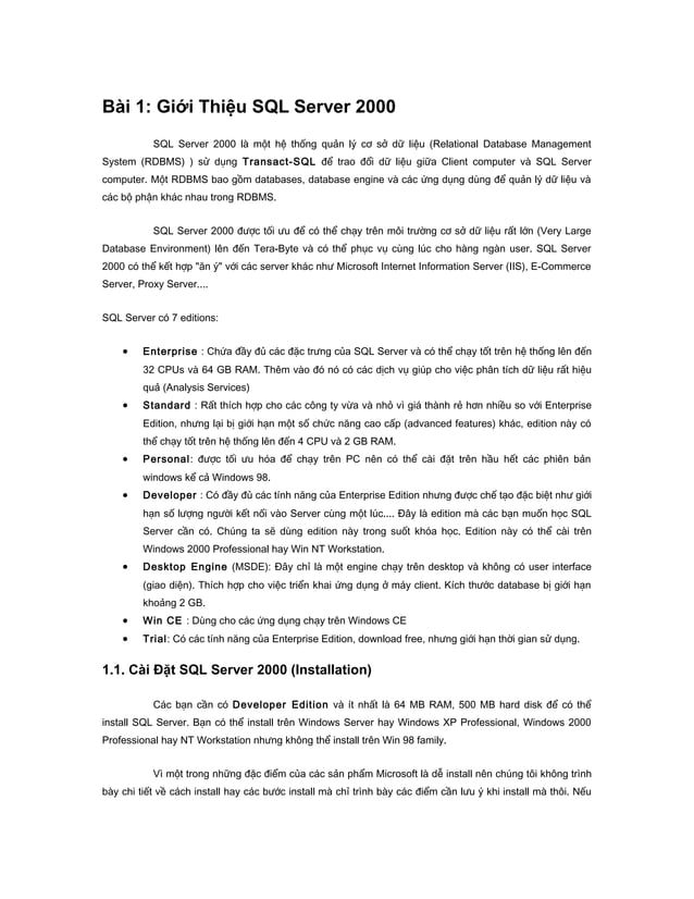 Tailieu.vncty.com giao-trinh-sql-2000 | PDF