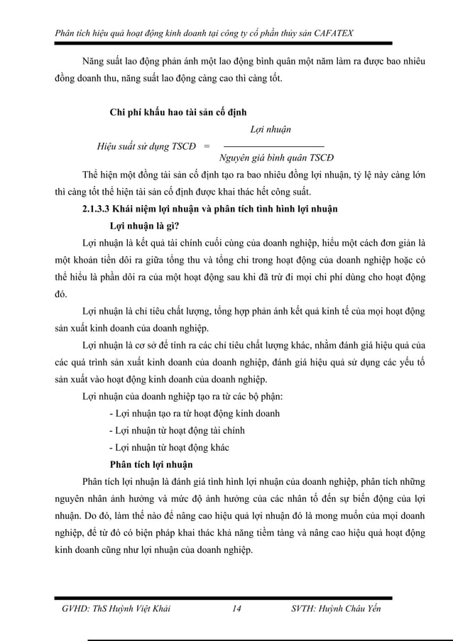 Tailieu.vncty.com luan-van-phan-tich-hieu-qua-kd-tai-ctcp-cafatex | PDF