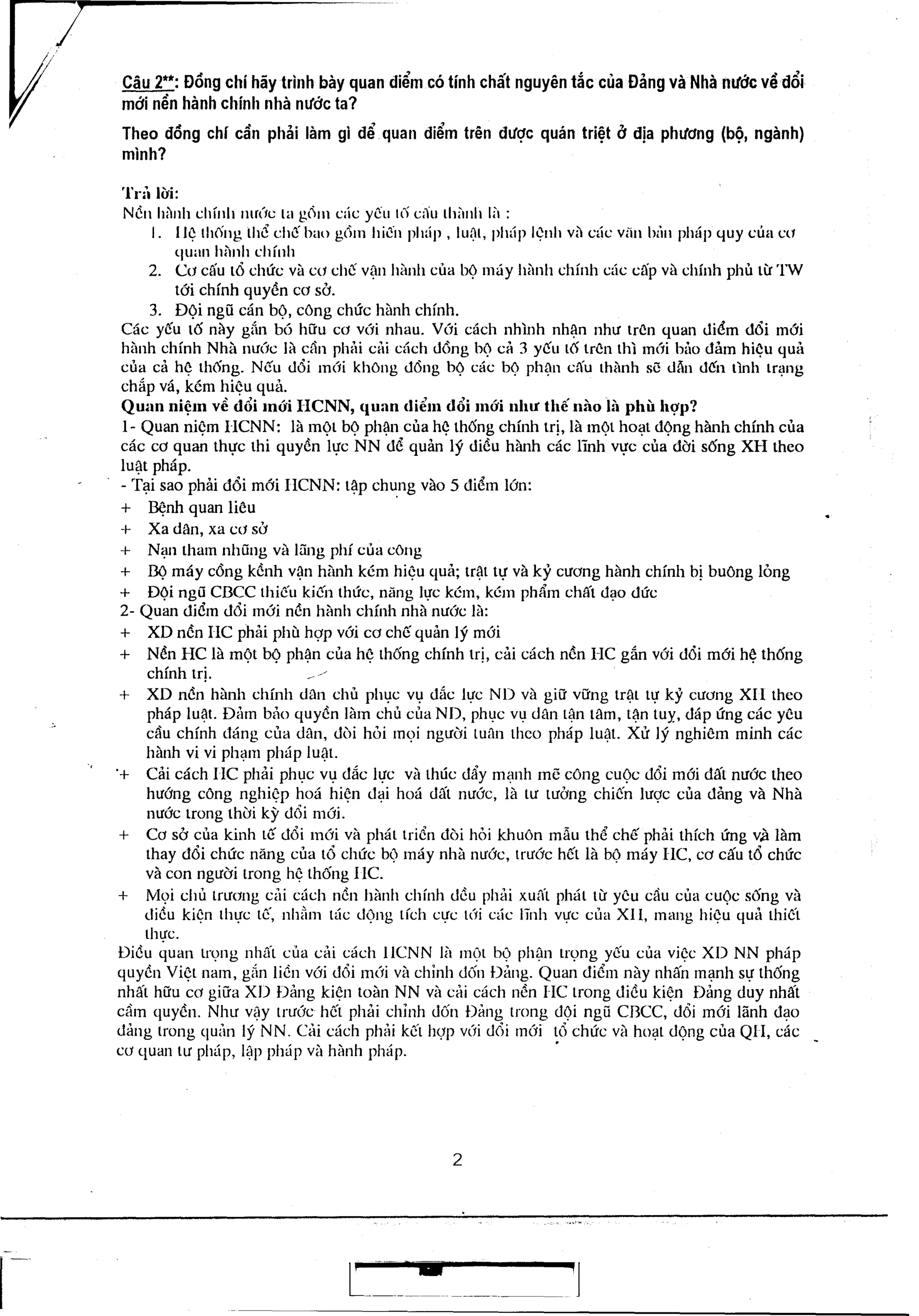 Tailieu.vncty.com dap an de thi viet qlnn | PDF