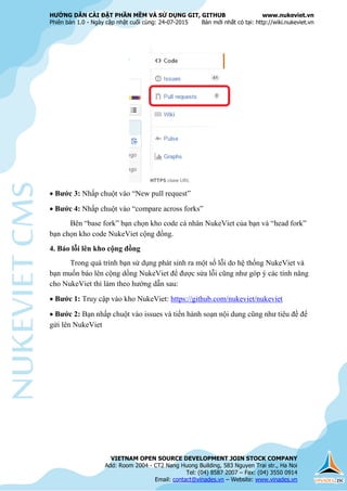 Hướng dẫn cài đặt & sử dụng git, github | PDF