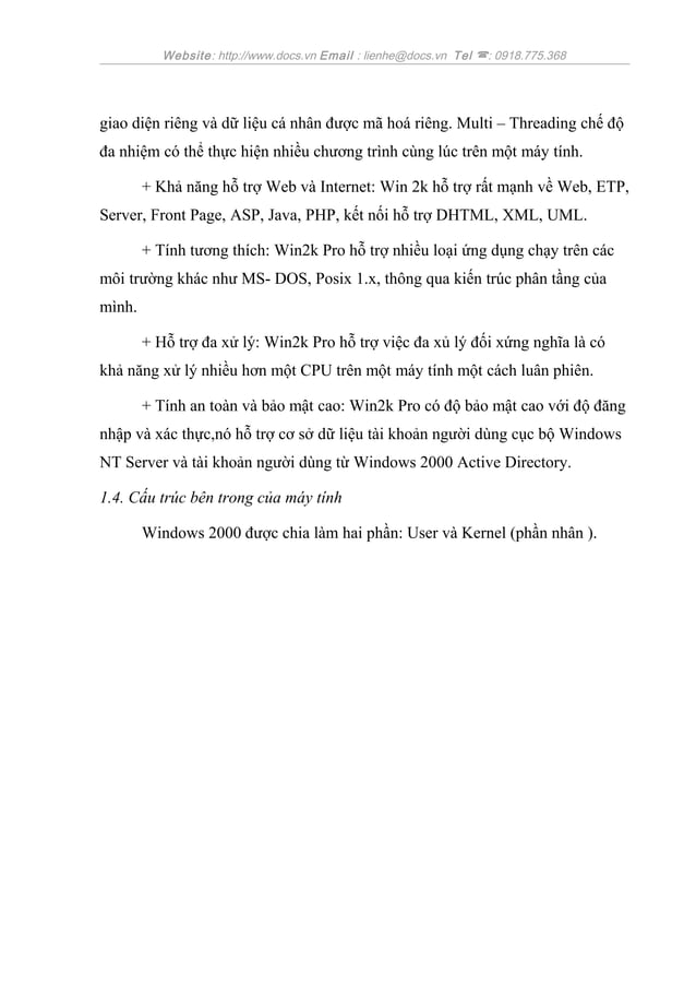 Tailieu.vncty.com bao cao mang may tinh va internet | DOC
