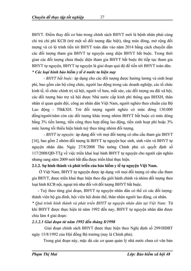 Tailieu.vncty.com chuyen de bao hiem y te tu nguyen | PDF