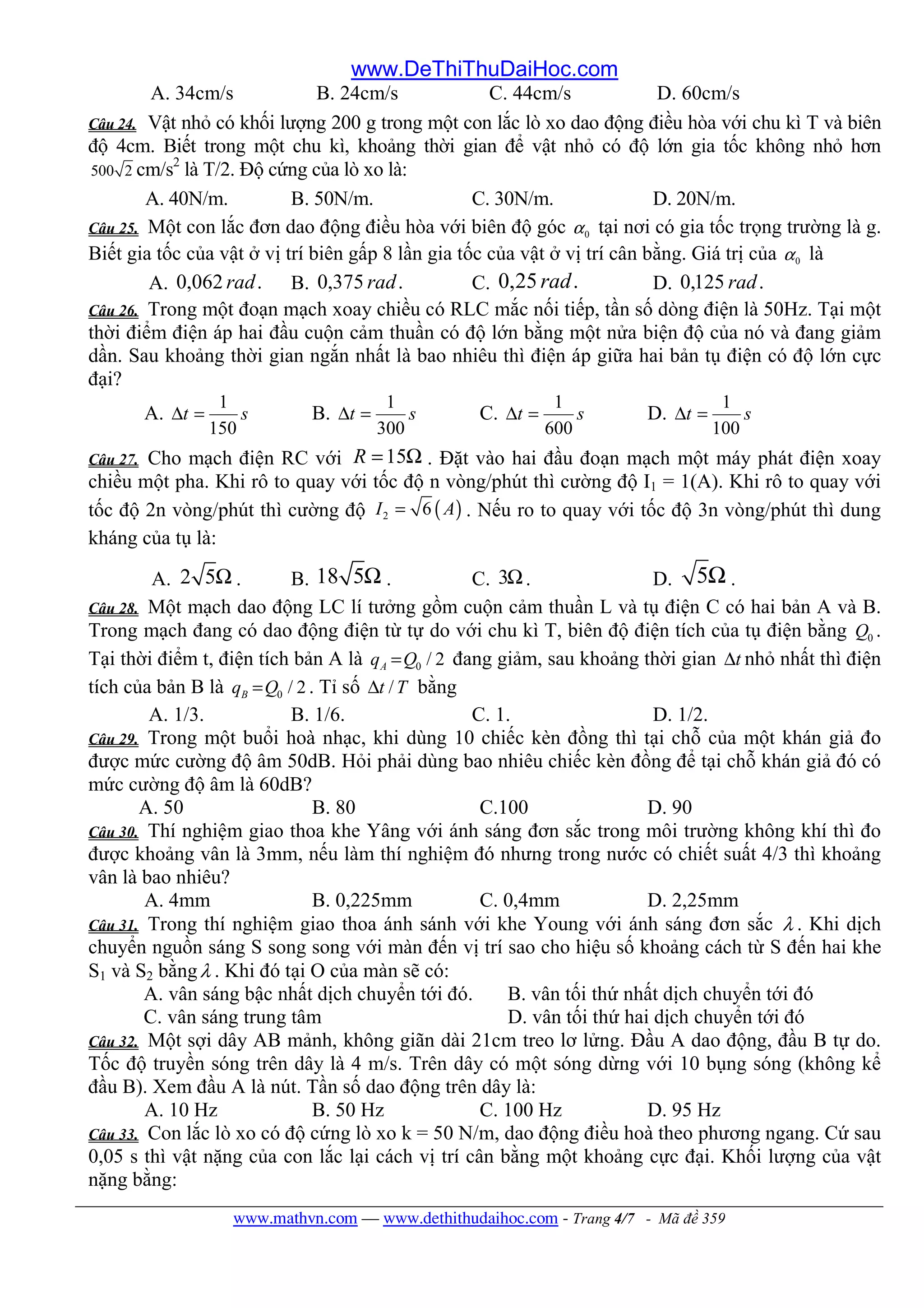 Tailieu.vncty.com de thi thu chuyen nguyen trai - hai duong | PDF