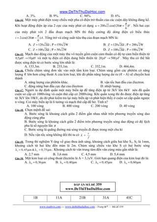 Tailieu.vncty.com de thi thu chuyen nguyen trai - hai duong | PDF