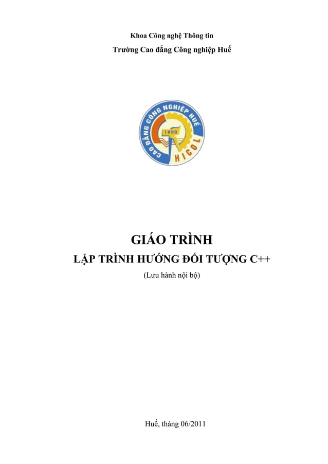 Tailieu.vncty.com giao trinh lap trinh huong doi tuong | PDF