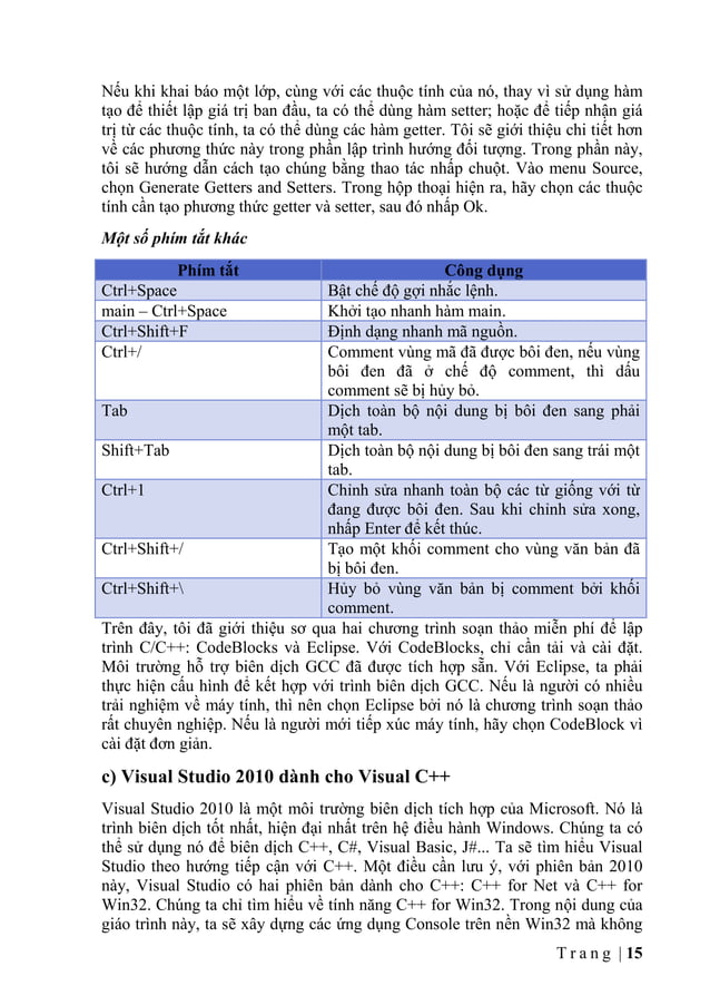 Tailieu.vncty.com giao trinh lap trinh huong doi tuong | PDF