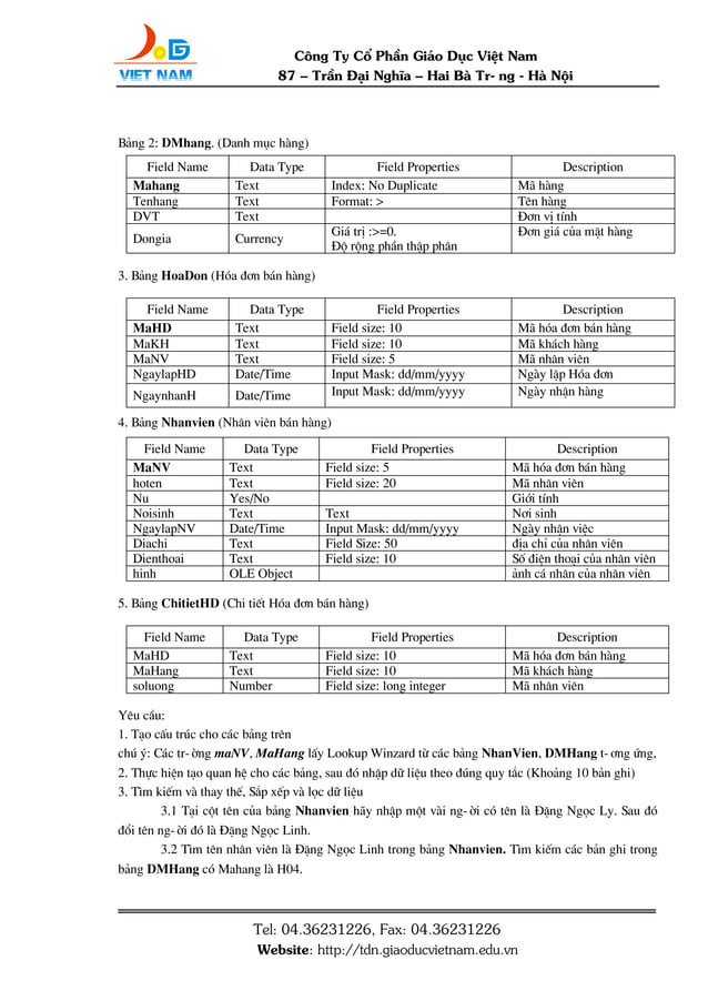 Tailieu.vncty.com lap trinh access 2008 | PDF