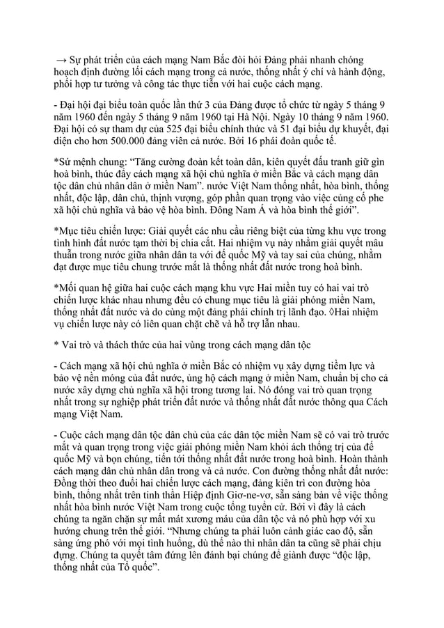 1. Nội dung đường lối kháng chiến chống Mỹ , cứu nước ( Đại hội III năm 1960 của Đảng ) . 2 ...
