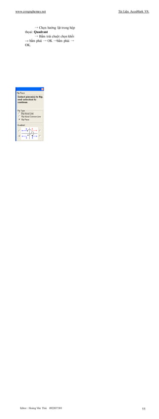 TÀI LIỆU ACCUMARK V8 – Thiết kế rập, nhảy size, giác sơ đồ | DOC