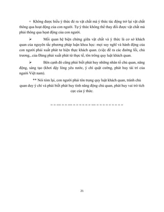 Tai lieu doc them chương 2 Triết học mác- lênin | PDF