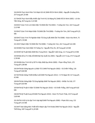 Tai lieu ky thuat dien tu | PDF