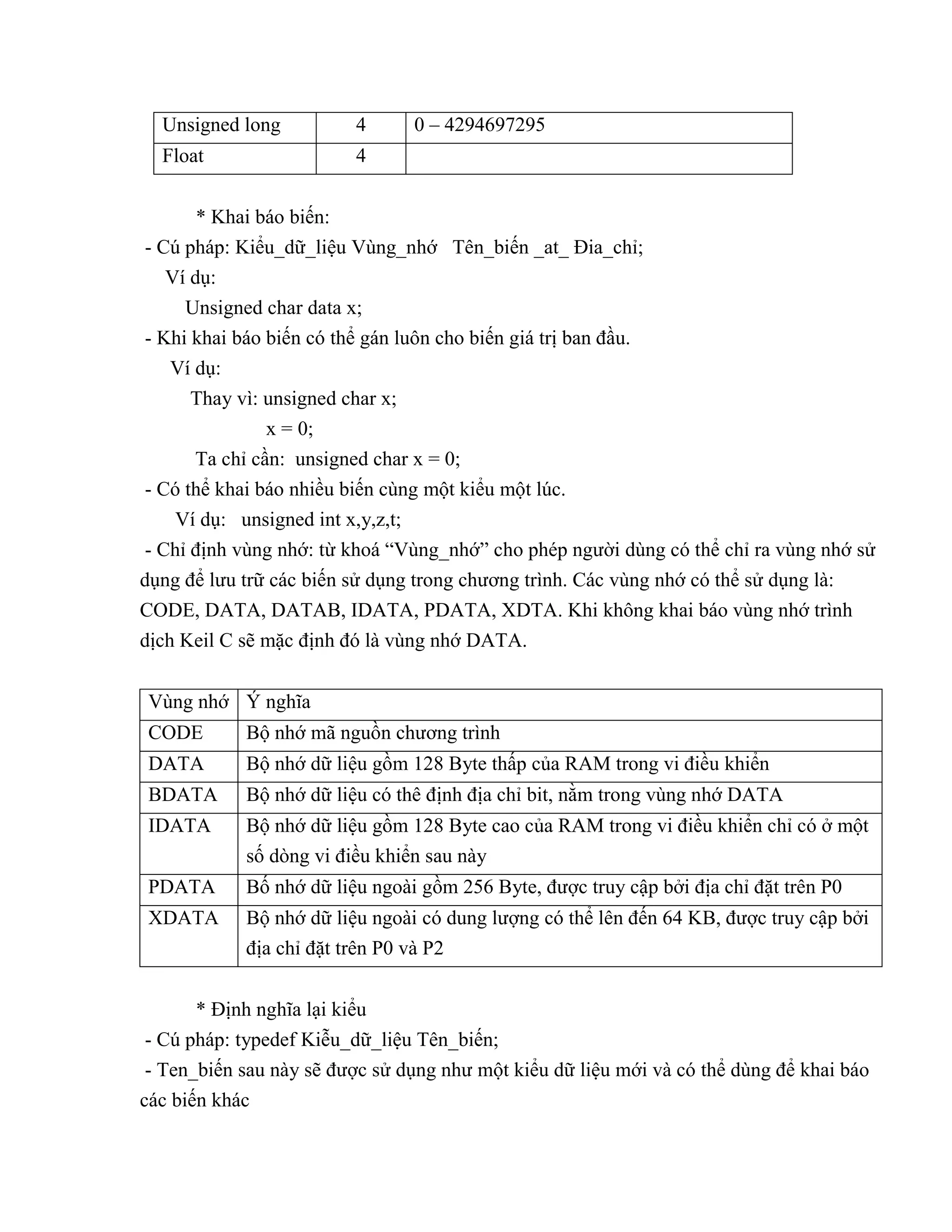 Tai lieu lap trinh c cho 8051 | DOCX