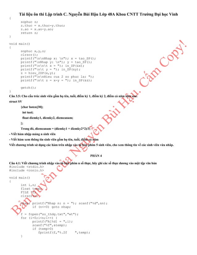 Tai lieu lap trinh vc++ day du | PDF