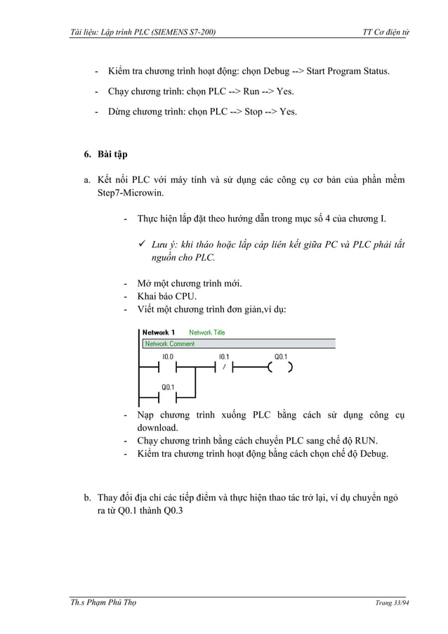 Tài liệu lập trình plc s7 200 full-01_2011_v1 | PDF