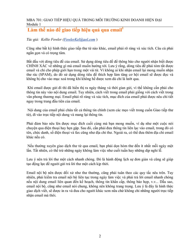 Tai lieu mba ky nang giao tiep hieu qua trong moi truong kinh doanh hien dai | PDF