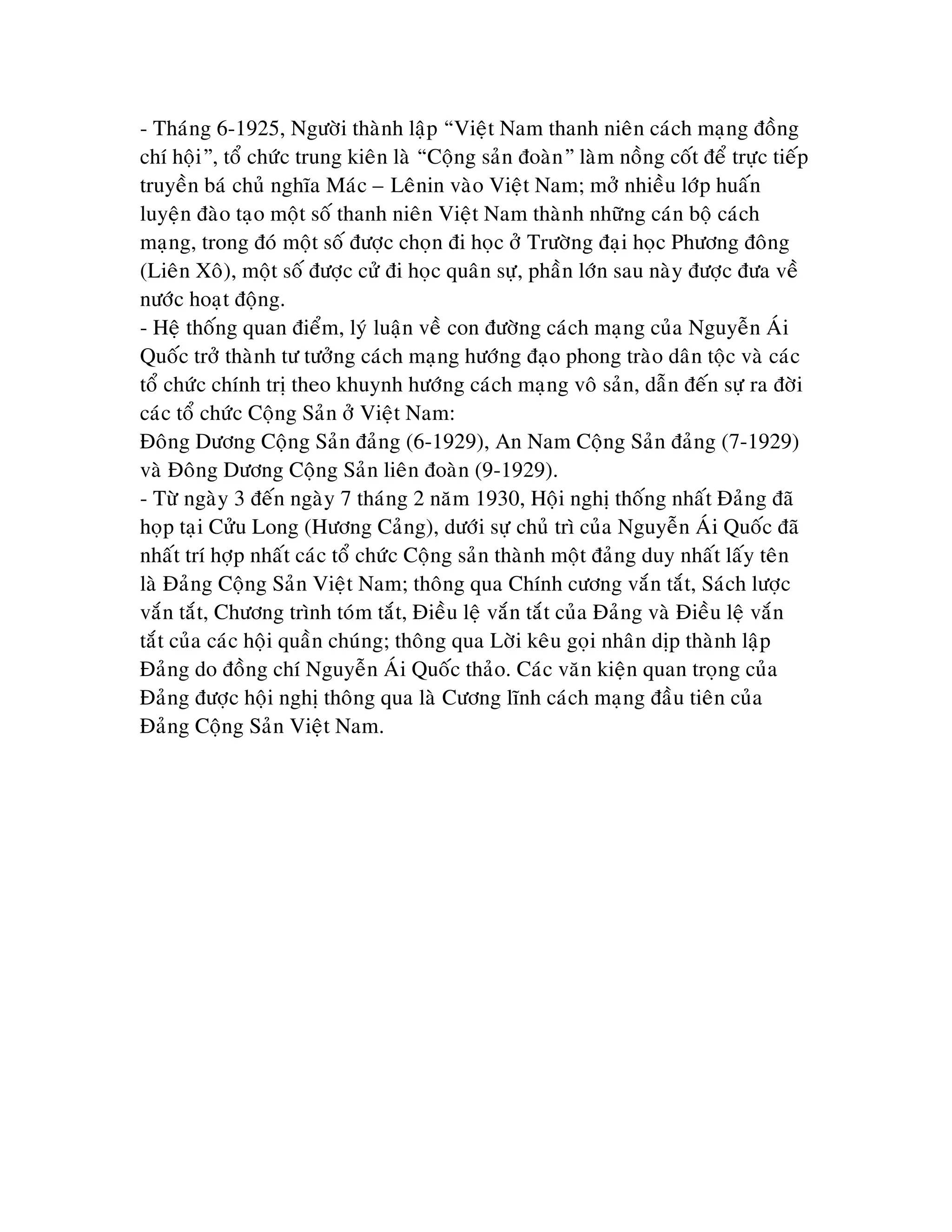 Tai lieu on tap lich su dang | PDF