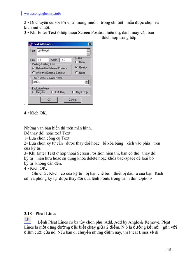 Tai Lieu Huong Dan Su Dung Optitex PDS Thiet Ke Thoi Trang | PDF