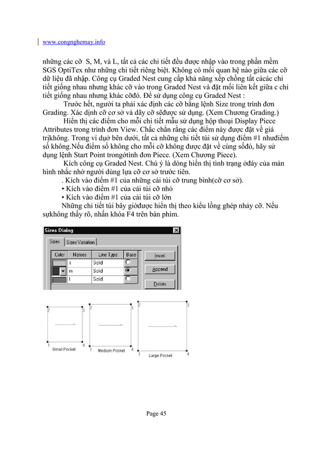 Tai Lieu Huong Dan Su Dung Optitex PDS Thiet Ke Thoi Trang | PDF