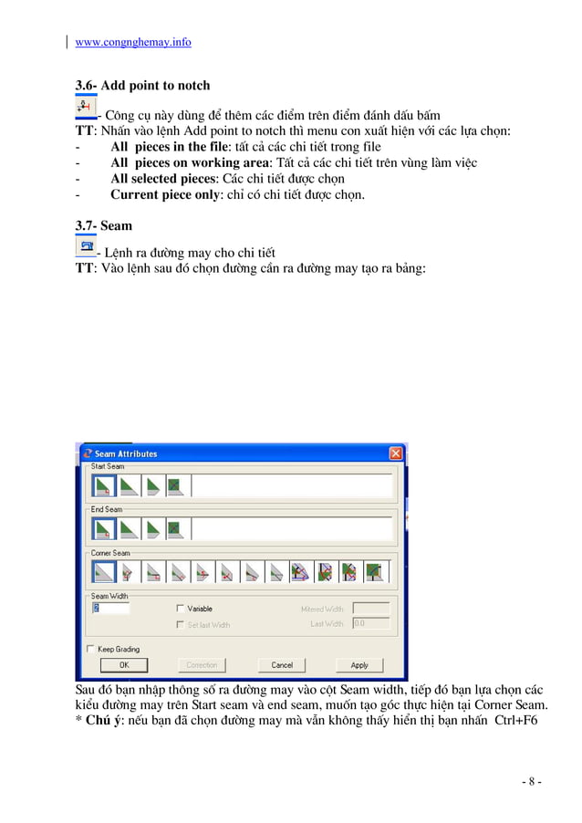Tai Lieu Huong Dan Su Dung Optitex PDS Thiet Ke Thoi Trang | PDF