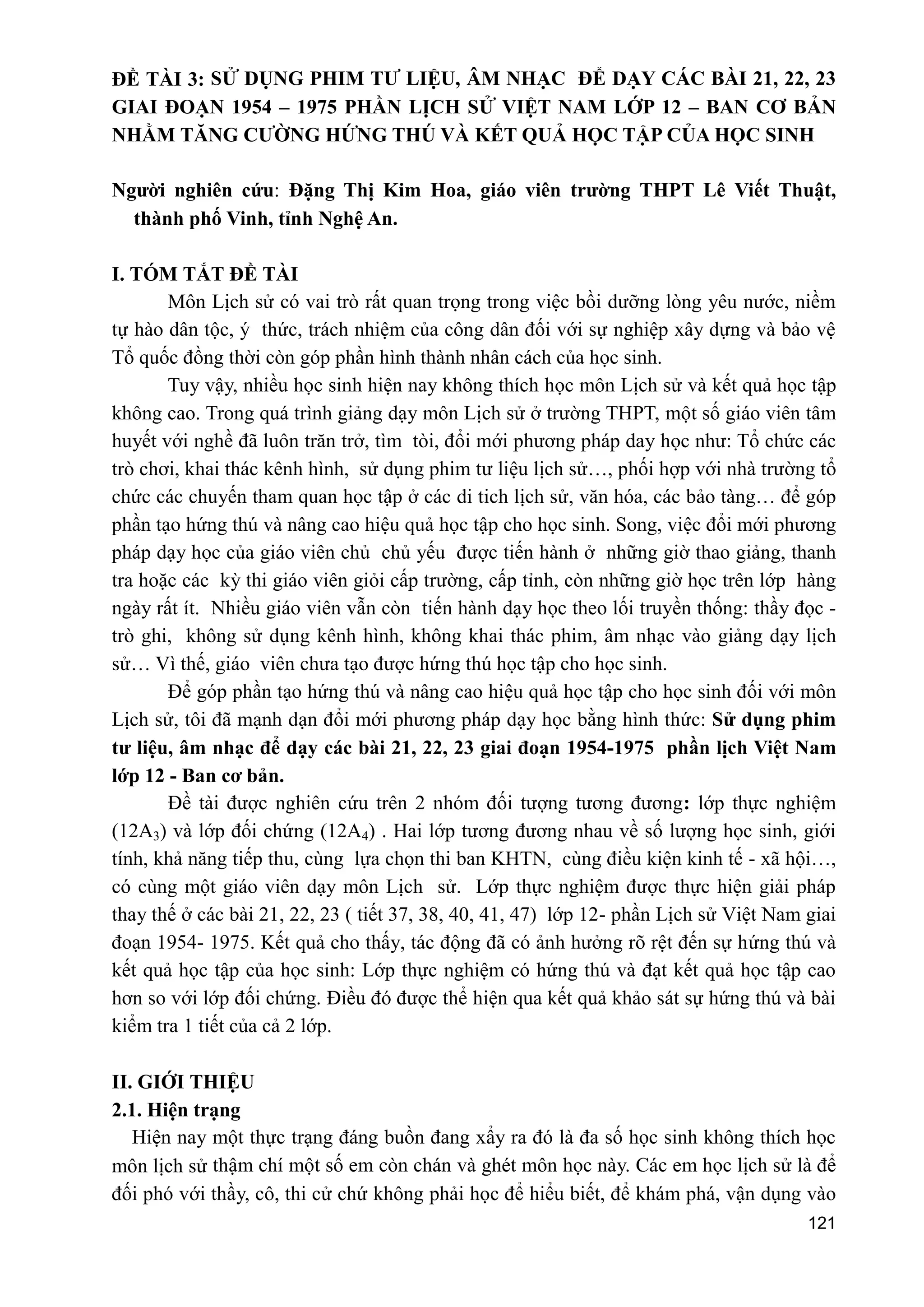 Tài liệu tập huấn NCKH SP ứng dụng | PDF