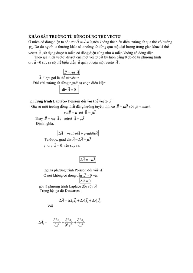 Tài liệu tham khảo trường điện từ | PDF