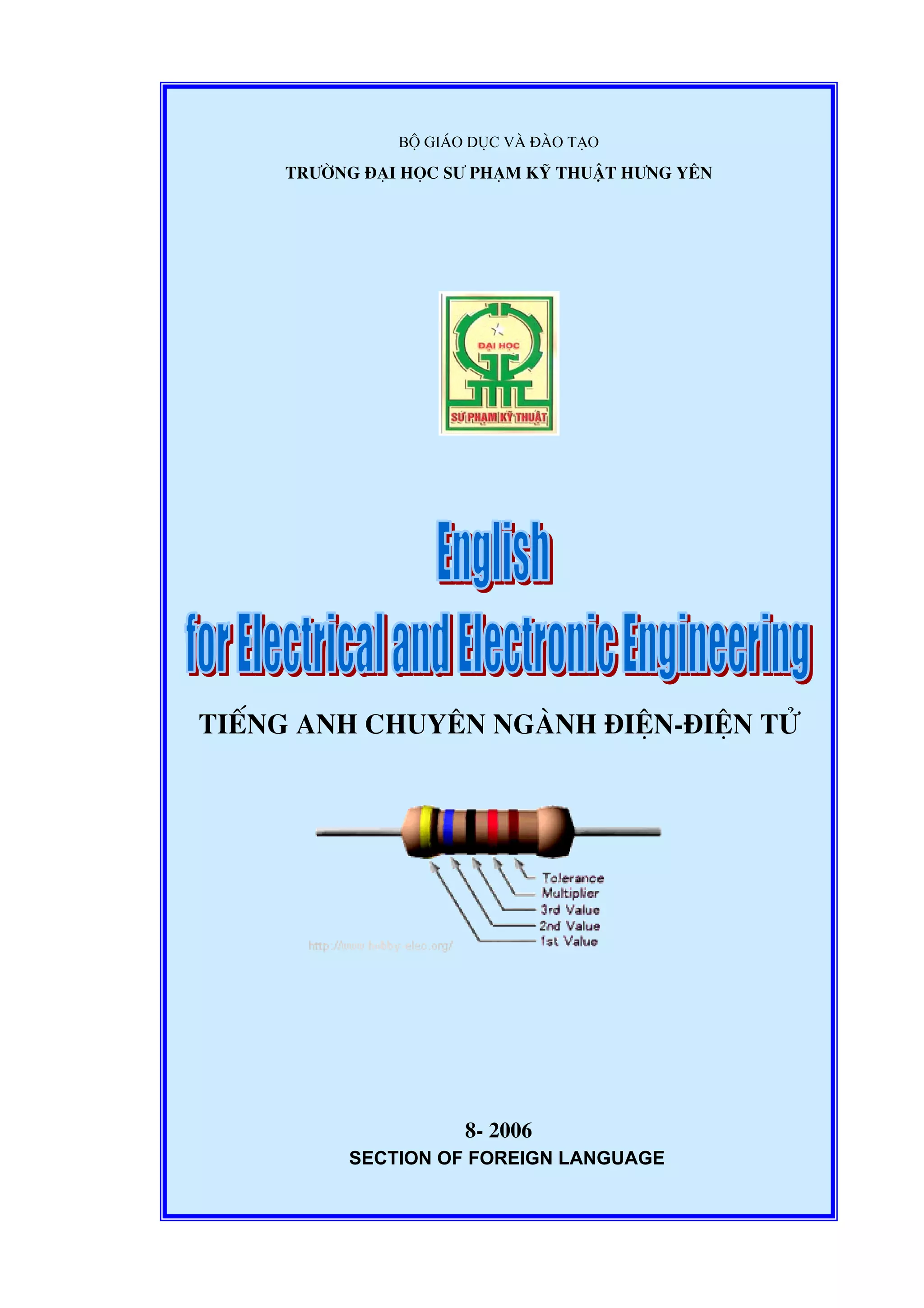 English for Electric and Electronic Engineering | PDF