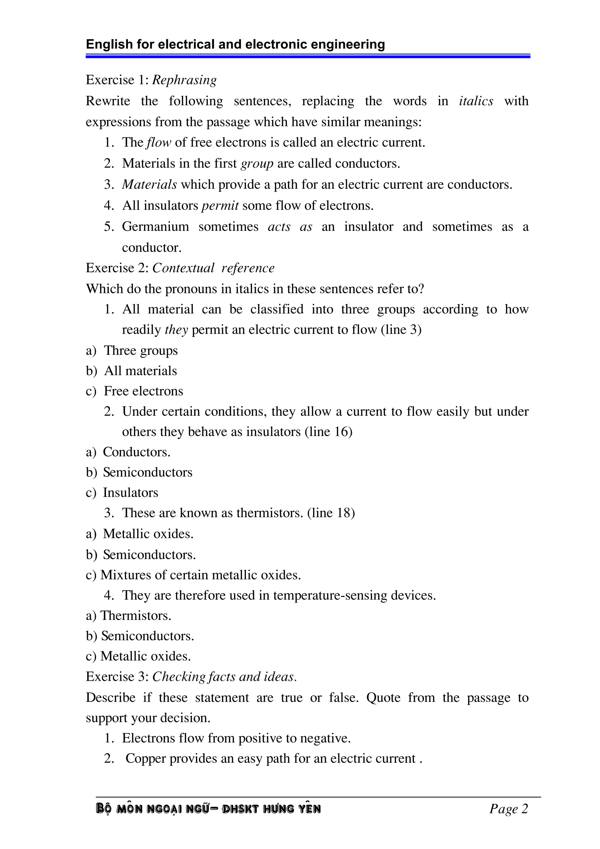 English for Electric and Electronic Engineering | PDF