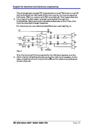 English for Electric and Electronic Engineering | PDF