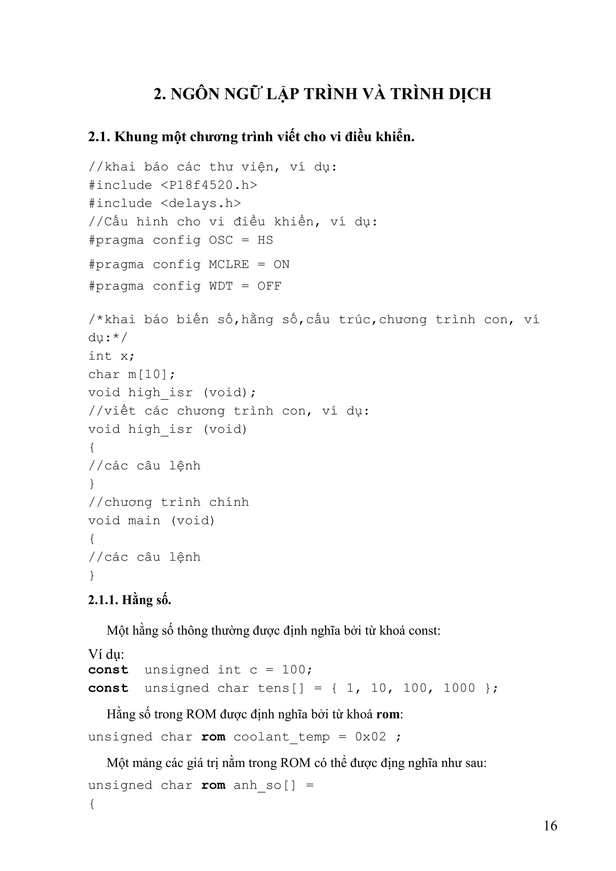 Tai lieu tra_cuu_pic 18f4520 | PDF