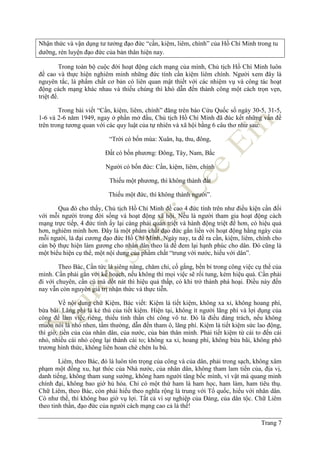 Tài liệu Tư tưởng Hồ Chí Minh trường Đại học Sư phạm TPHCM | PDF