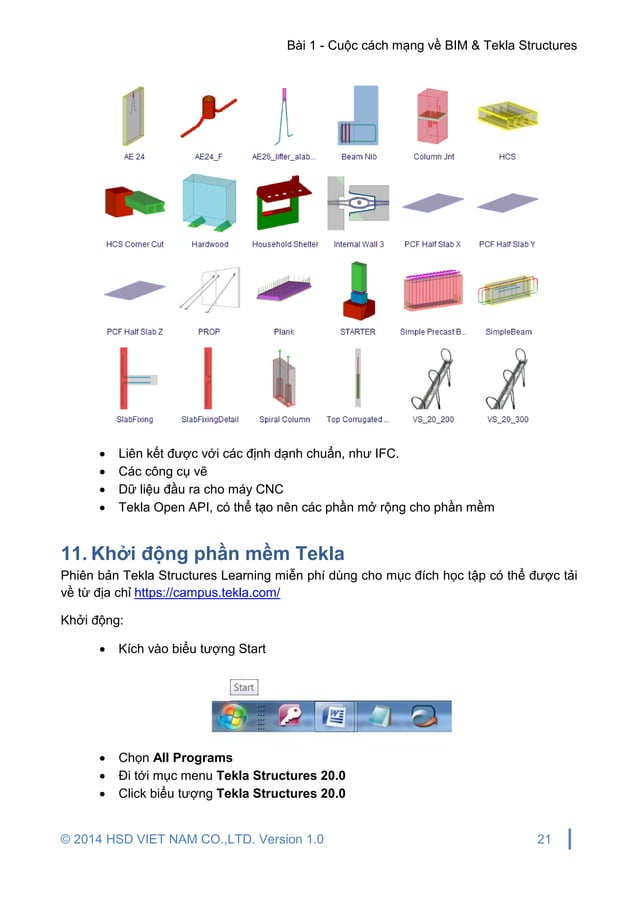 Tài liệu tự học Tekla Structure | PDF
