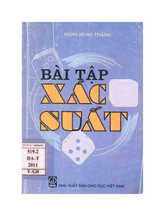 [TailieuVNU.com] Giáo trình Bài tập xác suất - Đặng Hùng Thắng.pdf
