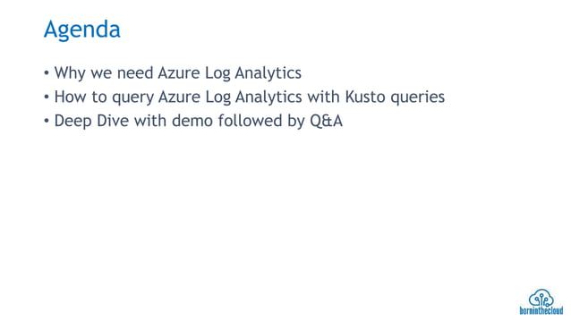 Tailor azure log analytics with kusto queries | PPTX | Databases | Computer Software and ...