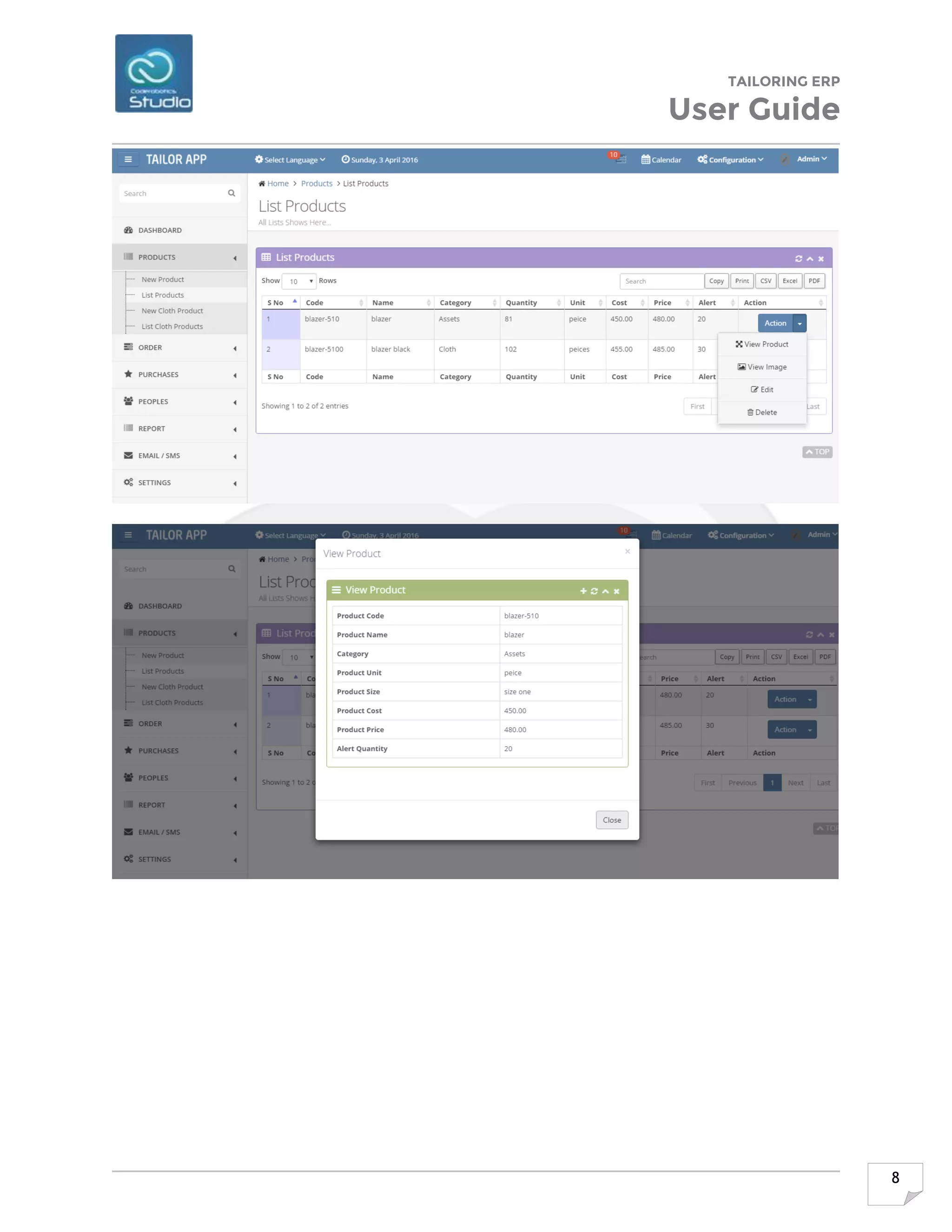 Tailor Management System | PDF