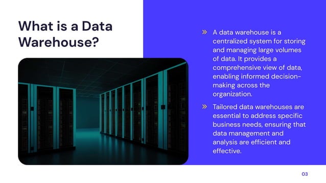 Tailoring a Seamless Data Warehouse Architecture | PPTX