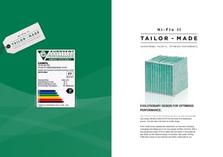 CamFIL Hi-Flow II Energy Efficient Airfilters | PDF