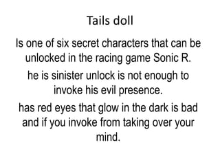 Tails doll | PPTX
