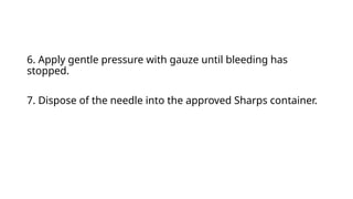 tail vein sampling.pptx clinical pharmacology | PPTX