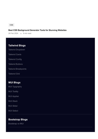 Tailwind Animation: How to Make Eye-Catching Websites | PDF