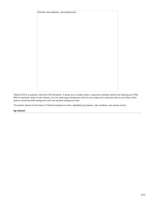 Tailwind Background Color Unlocking its Full Potential.pdf