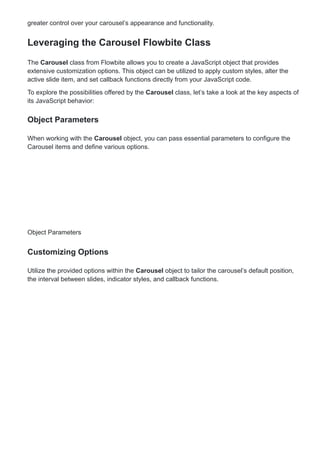 Tailwind Carousel: Create Responsive Carousels Easily - Blogs | PDF