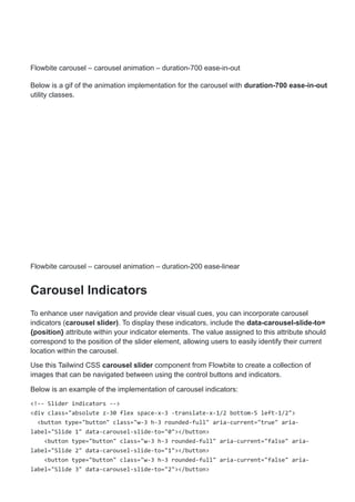 Tailwind Carousel: Create Responsive Carousels Easily - Blogs | PDF