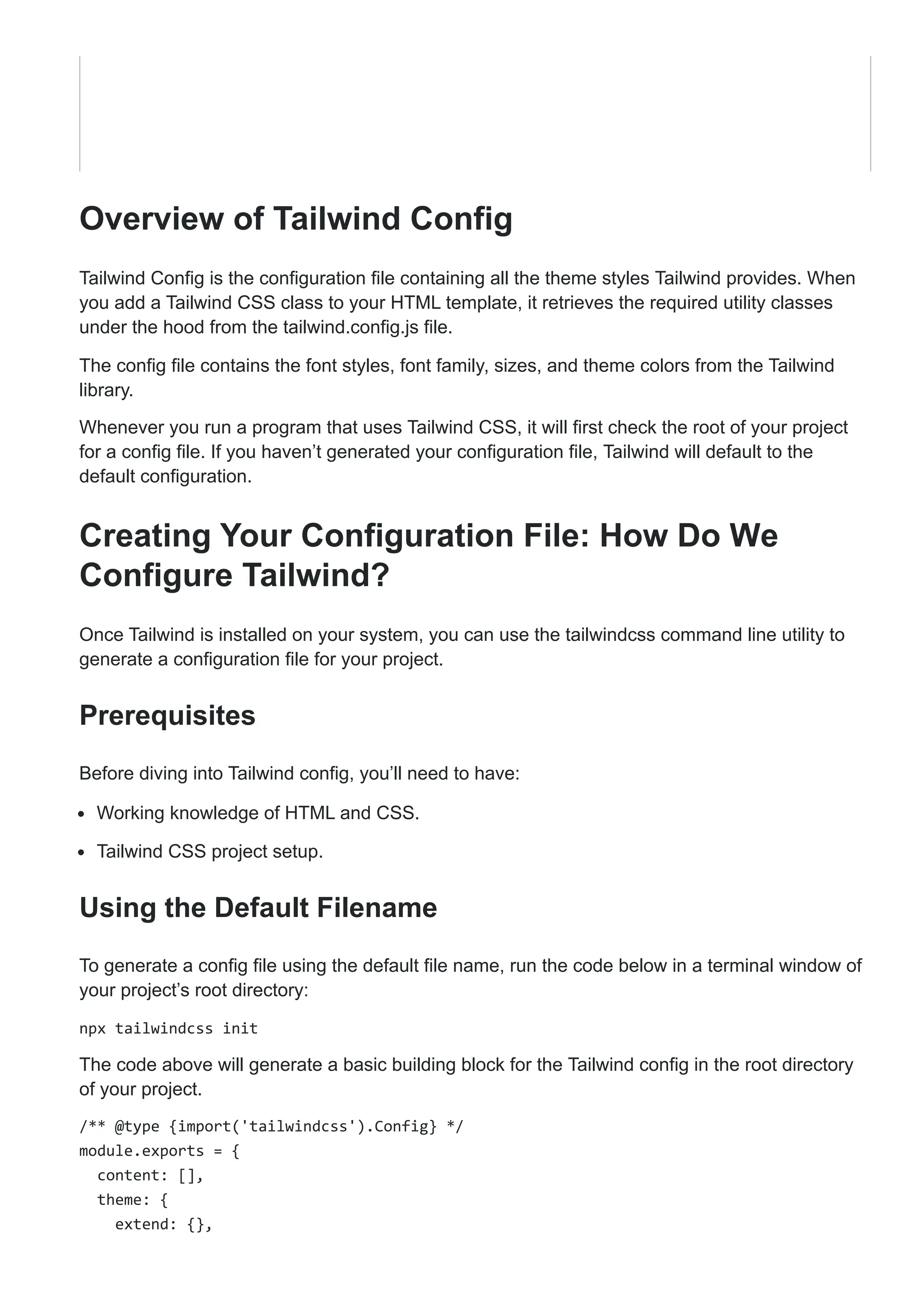 How to Use Tailwind Config to Customize Theme Styles | PDF