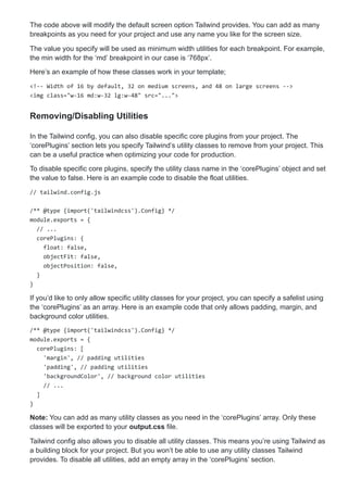 How to Use Tailwind Config to Customize Theme Styles | PDF