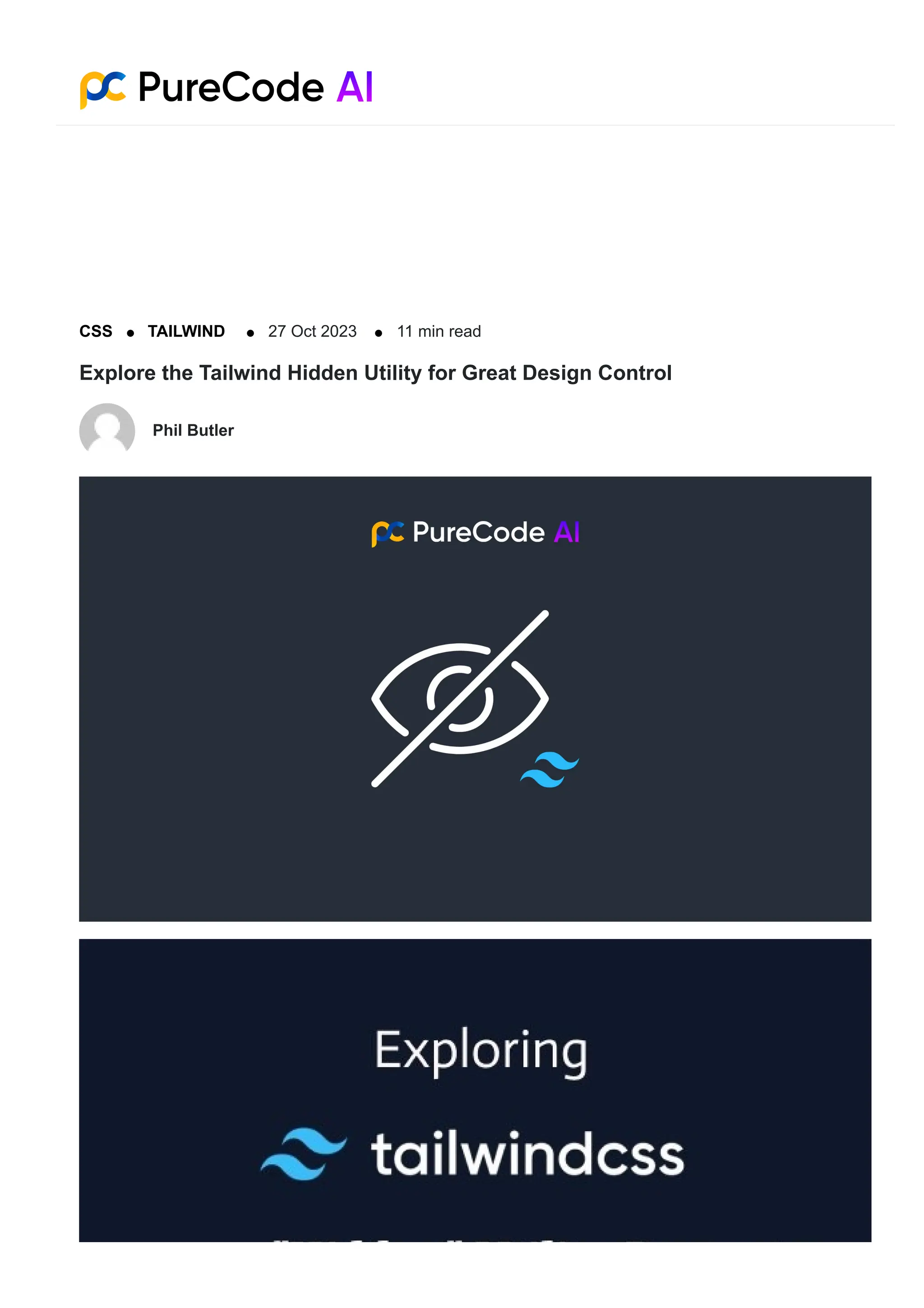 Explore the Tailwind Hidden Utility for Great Design Control - Blogs | PDF
